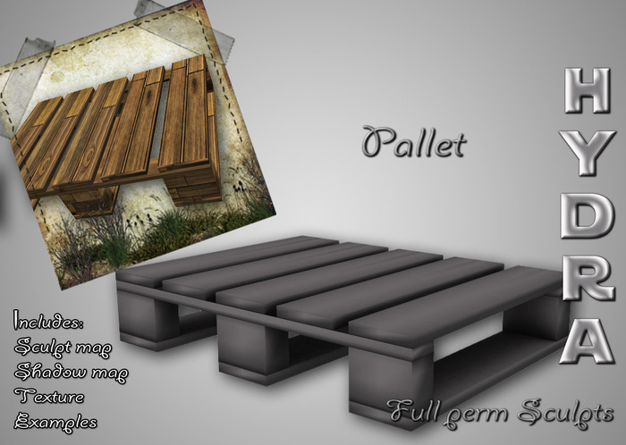 Second Life Marketplace - [HYDRA] Pallet Sculpt Full Perm